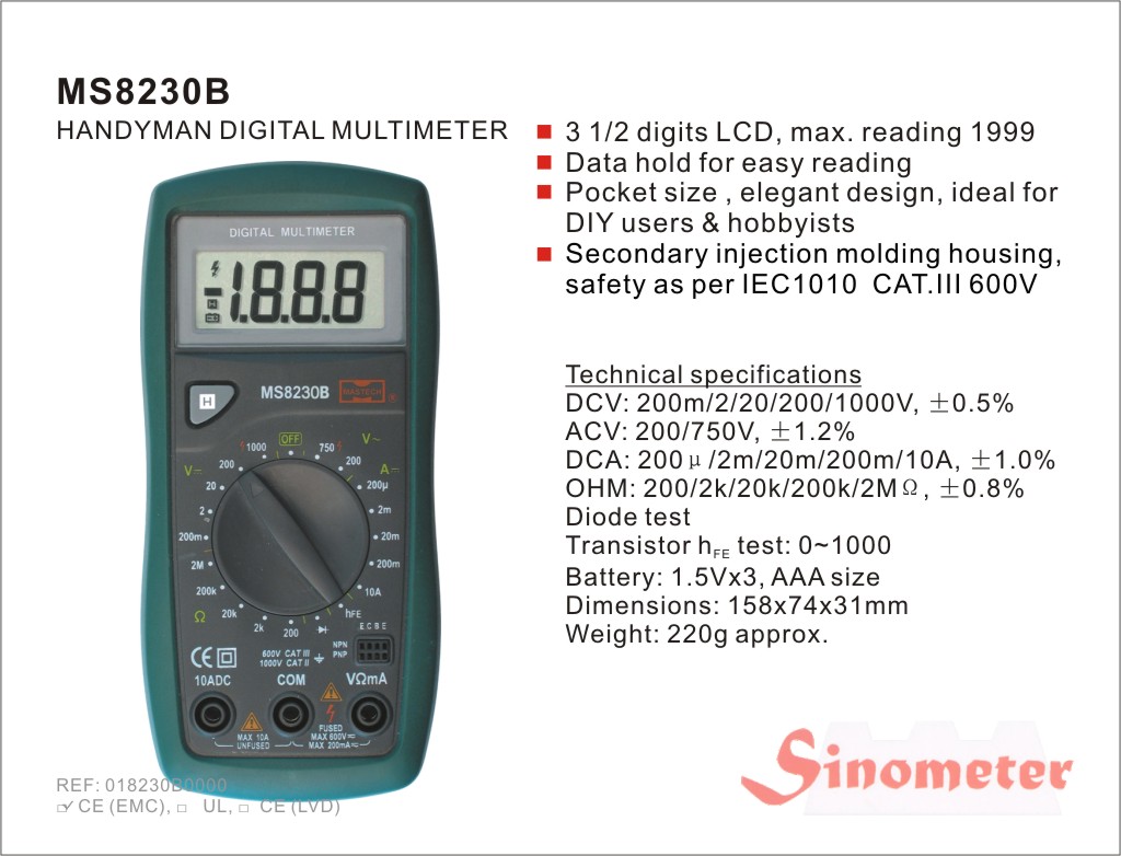 Digital Multimeters (DMMs) - Welcome to Sinometer Instruments Company Limited