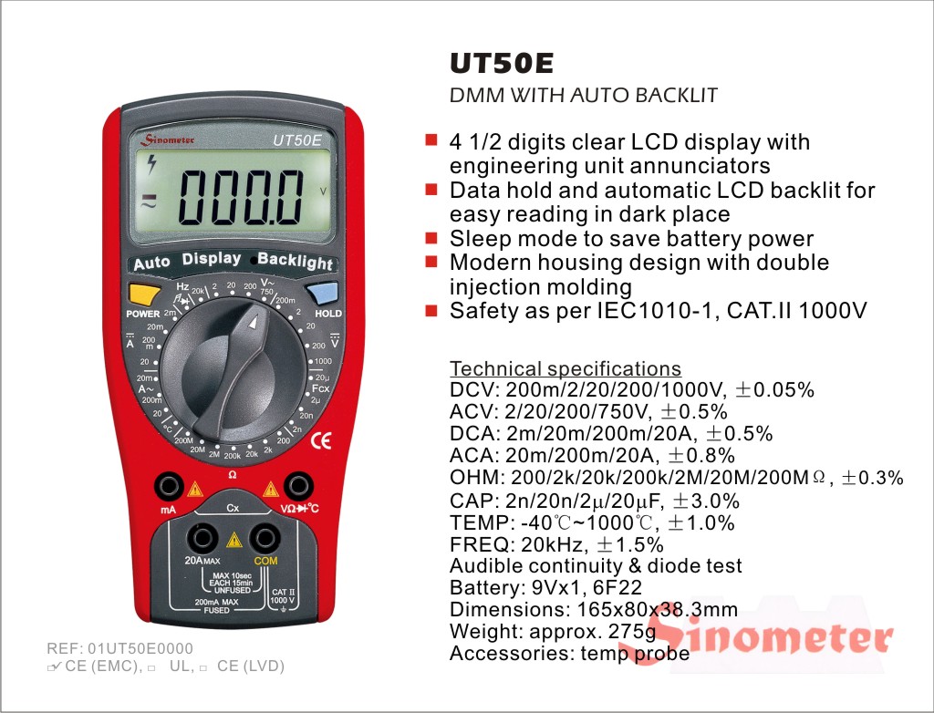 Digital Multimeters (DMMs) - Welcome to Sinometer Instruments Company Limited