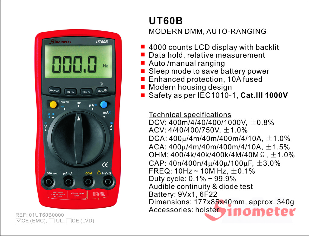 Digital Multimeters (DMMs) - Welcome to Sinometer Instruments Company Limited
